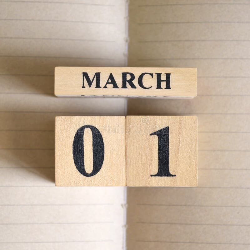 March 01, Icon Design with Number Cube. Stock Image - Image of 2027 ...