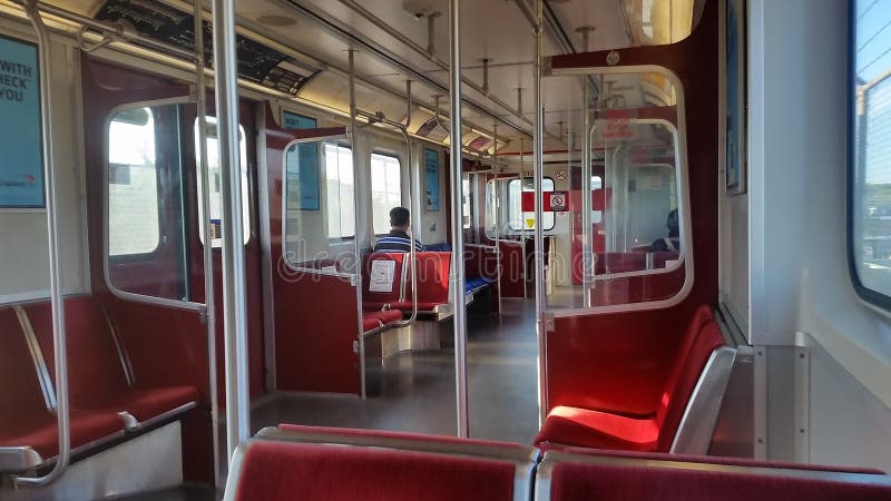 March 1 2022 Inside a Subway Car in Toronto Ontario Canada Editorial ...