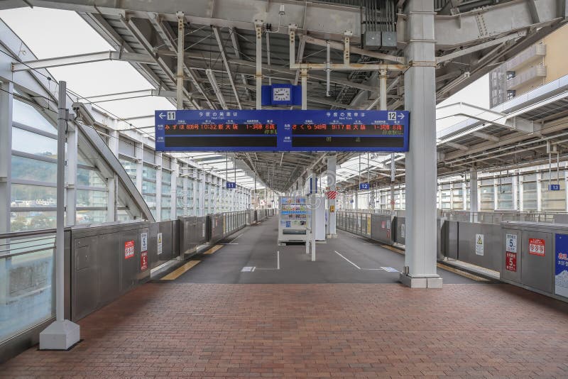 March 24 2025 Modern City Train Station Platform with Steel Structure ...