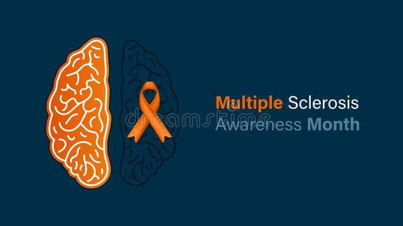 March is Multiple Sclerosis Awareness Month Vector Design Stock Vector ...