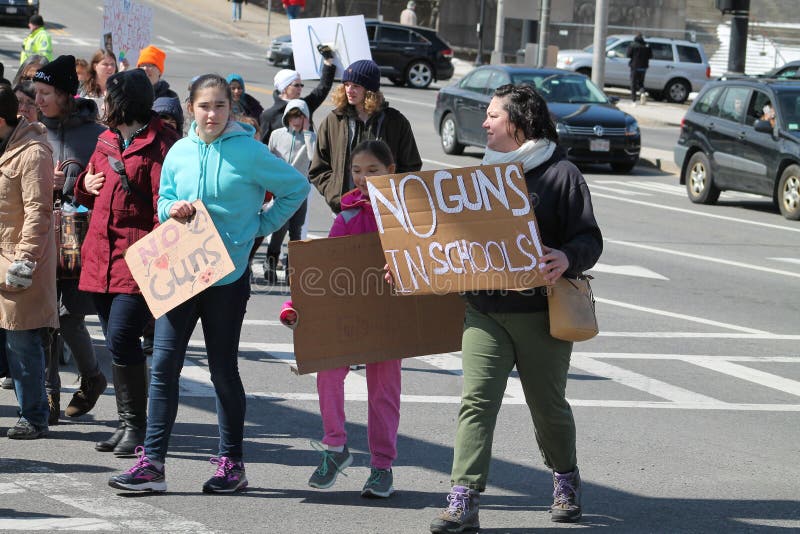 March For Our Lives Rally Worcester Ma March 2018 Editorial Stock