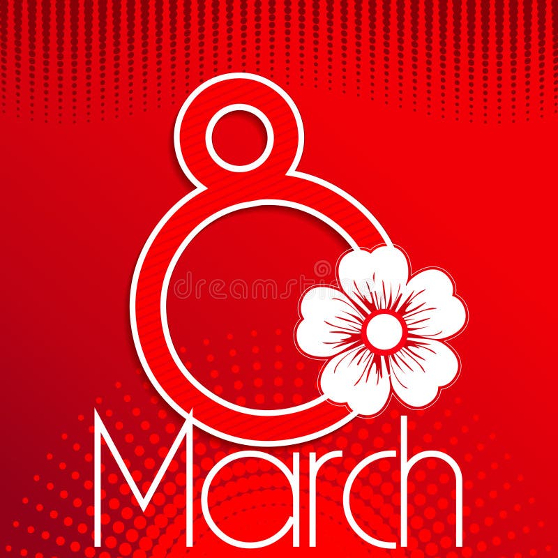 8 March stock illustration. Illustration of icon, flower - 38645831