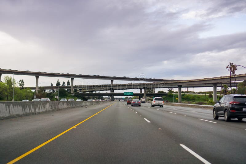 Freeway Interchange sign stock photo. Image of directions - 123177264