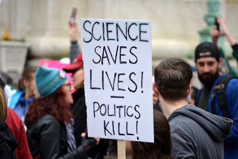 WASHINGTON DC - APRIL 22, 2017 March for Science Editorial Stock Photo ...