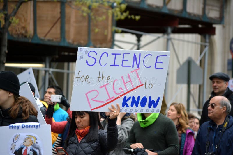 March for Science editorial stock image. Image of protester - 91182334