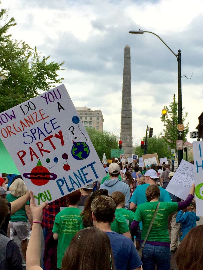 March for Science editorial image. Image of city, science - 105117660