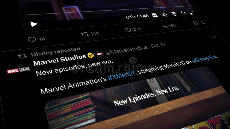 MARCH 4, 2024: Scrolling Disney, X App, Profile Page on an IPhone Stock ...
