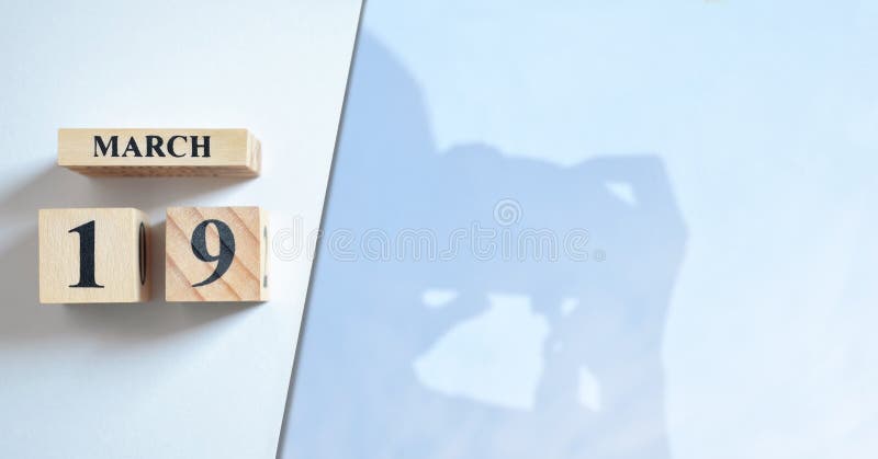 March 19, Shadow of Photographer. Stock Image - Image of number, 2023: ...