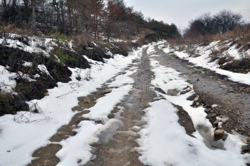 The March spring thaw_3 stock image. Image of calendar - 83398865