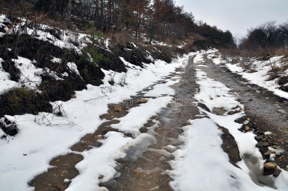 The March spring thaw_4 stock image. Image of blue, spring - 83399159