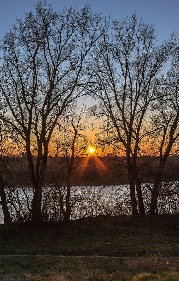 March at the sunset stock image. Image of march, orange - 179440455