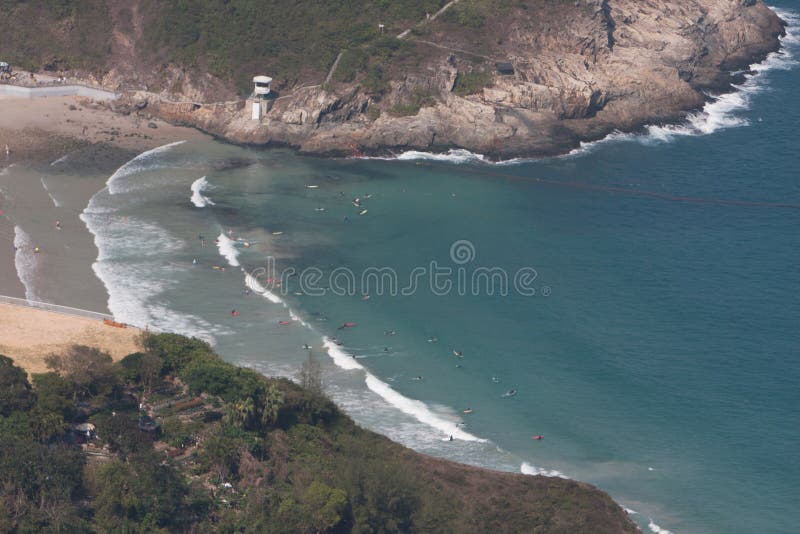 24 March 2008 Tai Long Wan Beach Big Wave Bay Stock Image - Image of ...