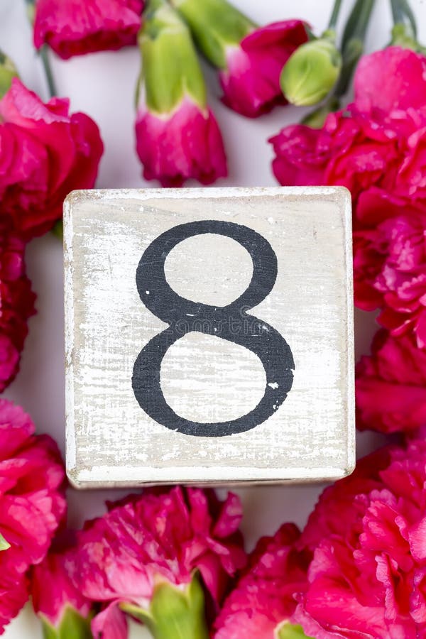 March 8th Calendar, World of Woman Day Stock Photo - Image of season ...