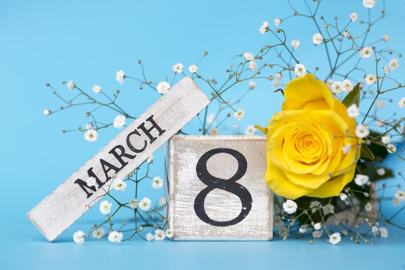 March 8th Calendar, World of Woman Day Stock Photo - Image of love ...