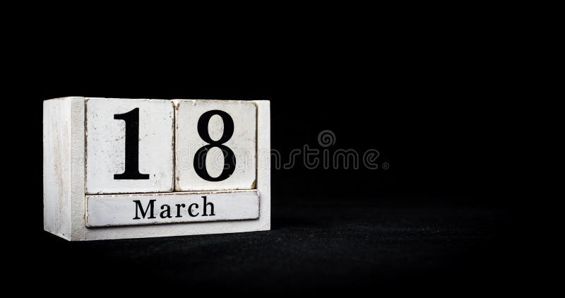 18 Eighteenth Day May Month Calendar Concept on Wooden Blocks Stock ...