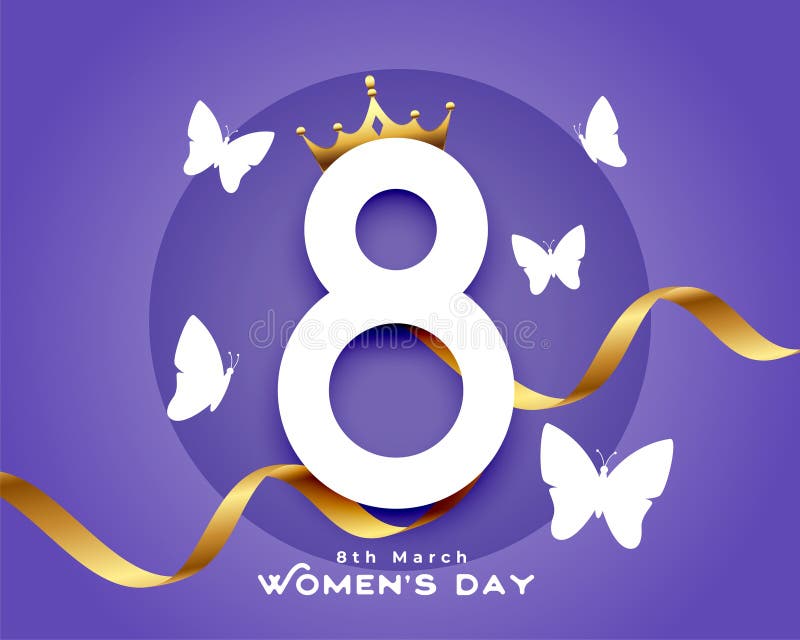 March 8th International Women S Day Decorative Background Design Stock ...