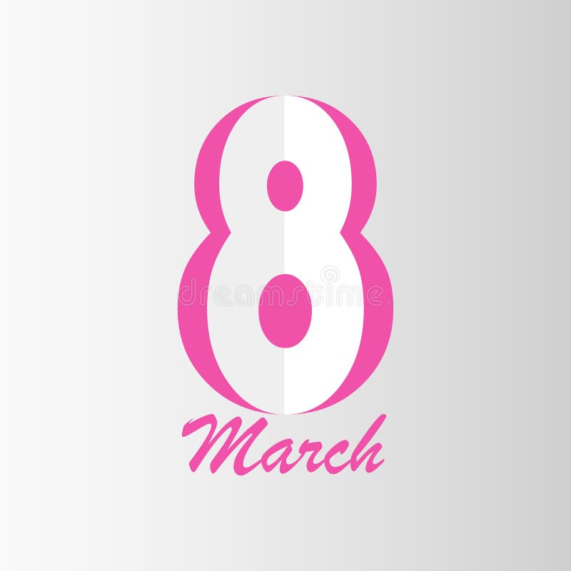 March 8th, World of Woman`s Day Draw Stock Illustration - Illustration ...