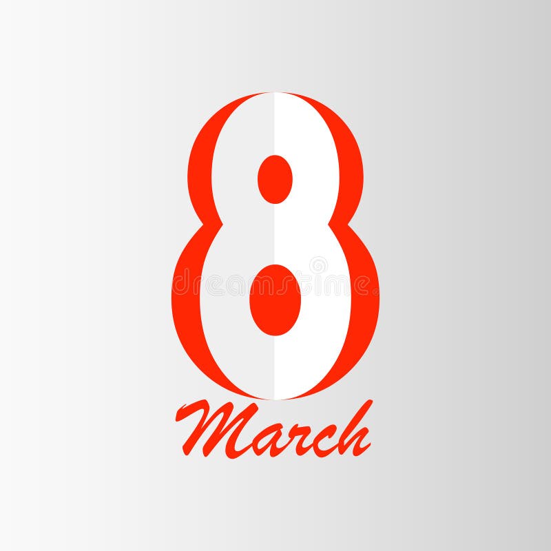 March 8th, World of Woman`s Day Draw Stock Illustration - Illustration ...