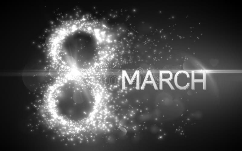 8 March, Womans Day Greeting Card, Poster Background. Vector ...