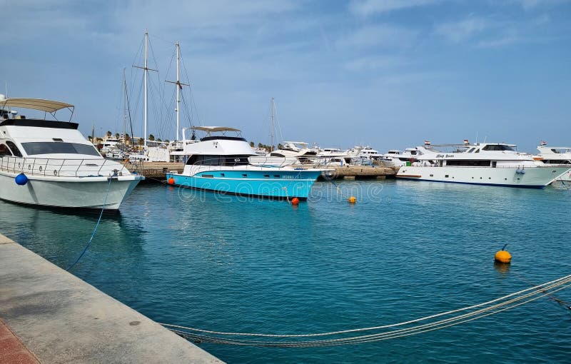 New Marina Harbor, in Hurghada. Editorial Stock Photo - Image of ...