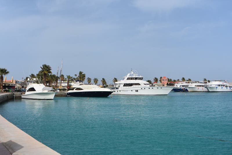 New Marina Harbor, in Hurghada. Editorial Stock Image - Image of ...