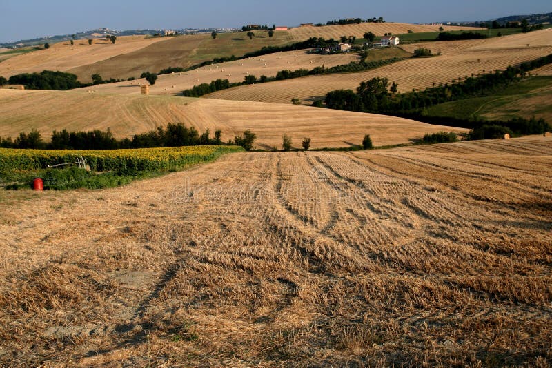 Marche countryside scene stock image. Image of italy, macerata - 2750927
