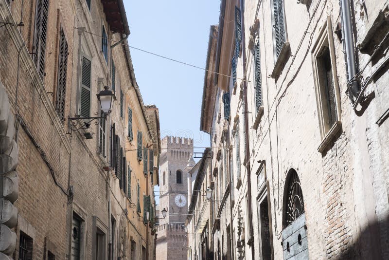 Marche Di Ostra, Italia Alla Mattina Fotografia Stock - Immagine di ...