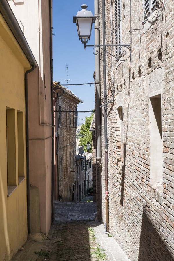 Marche Di Ostra, Italia Alla Mattina Fotografia Stock - Immagine di ...