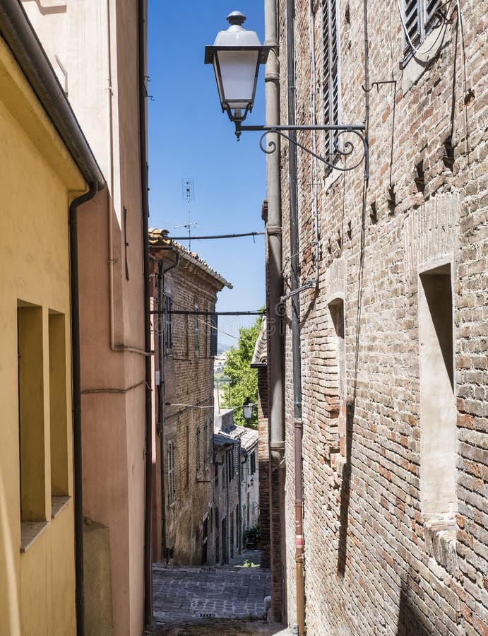 Marche Di Ostra, Italia Alla Mattina Fotografia Stock - Immagine di ...
