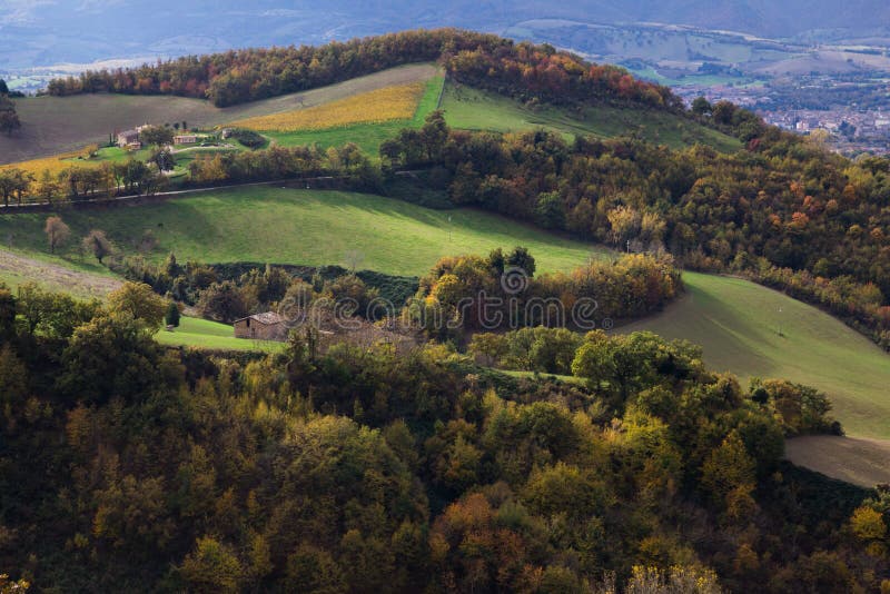 Marche landscape stock photo. Image of trees, plants - 46827484