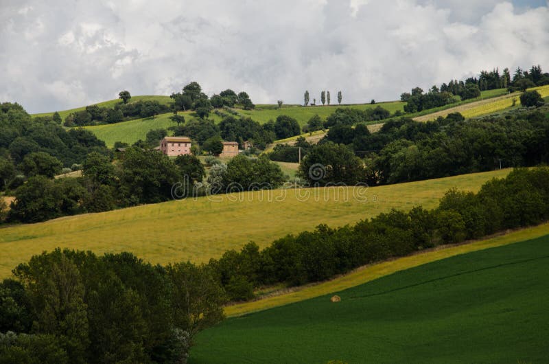 Marche landscape stock image. Image of travel, nature - 43765277