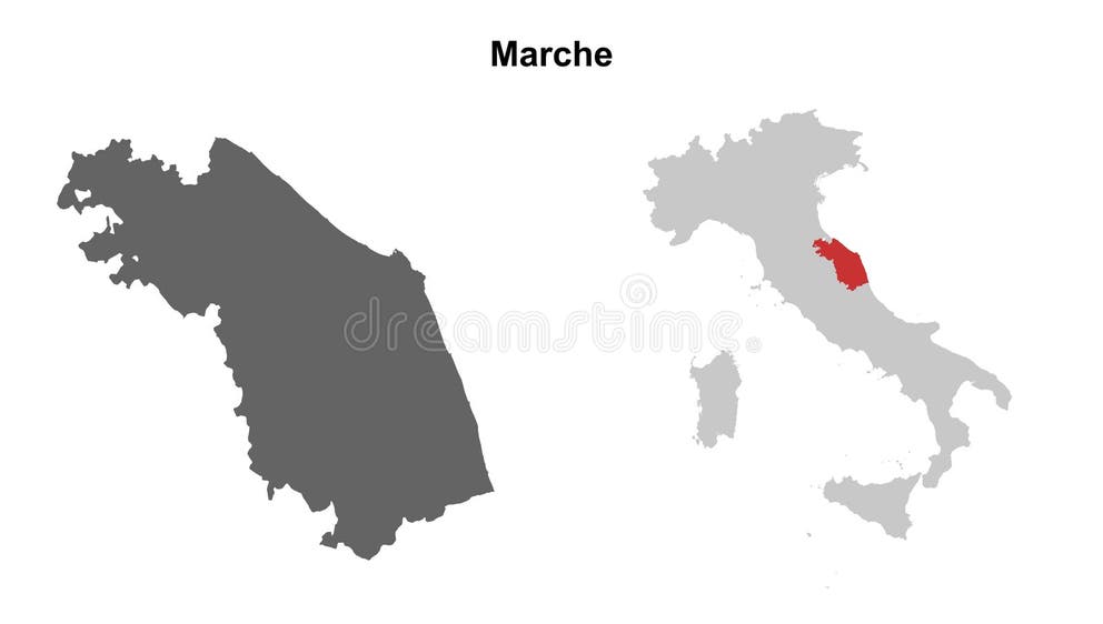 Marche Outline Stock Illustrations – 240 Marche Outline Stock ...
