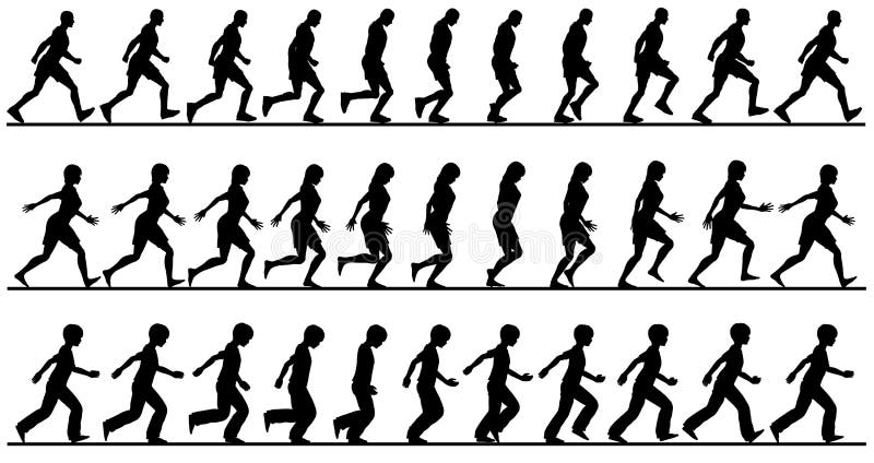 Marcheurs illustration de vecteur. Illustration du ordre - 7626257