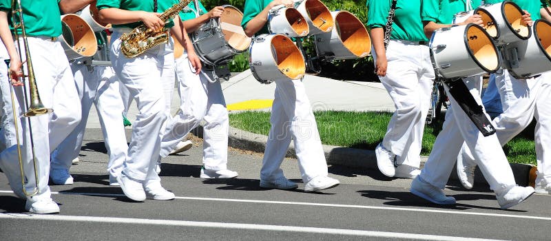 Marching band stock photo. Image of drums, instruments - 17016328
