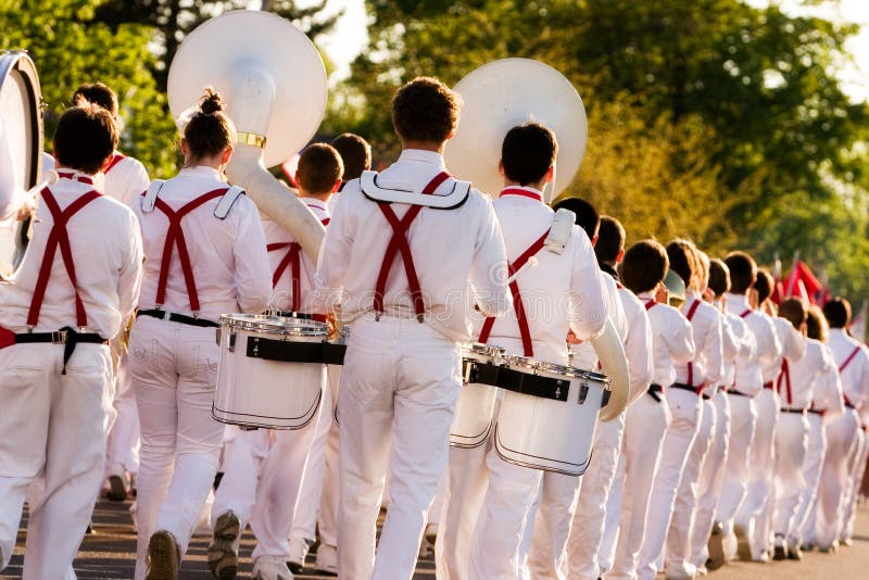 Marching Band stock image. Image of adults, marching, memorial - 2447225