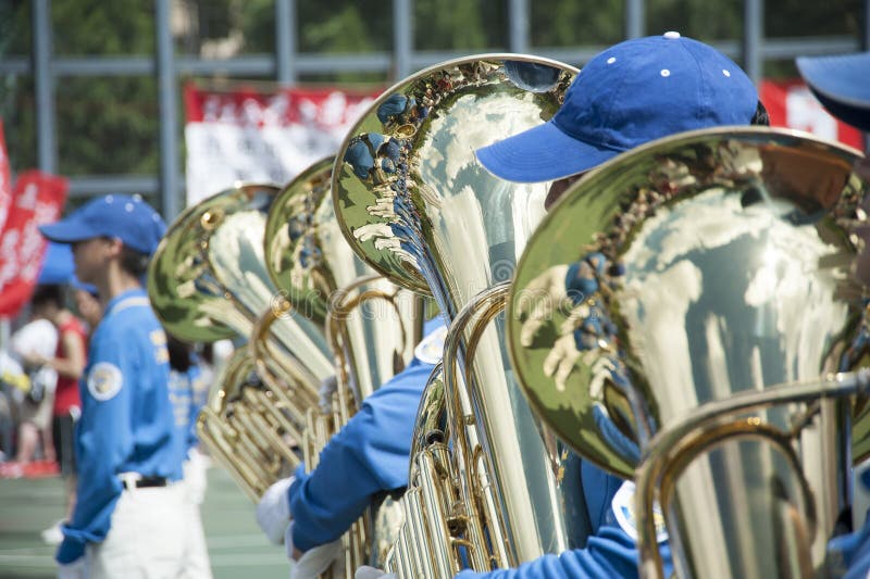 High school marching band editorial photo. Image of school - 26128081