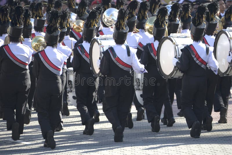 Marching Band stock photo. Image of march, flute, guard - 3136270