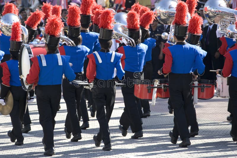 High school band stock image. Image of marching, spirit - 1251261