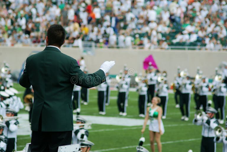 Marching Band Conductor editorial stock image. Image of head - 5937509