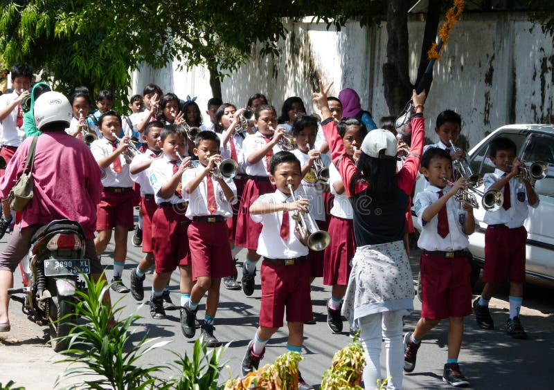 Marching band editorial stock image. Image of java, banyuwangi - 70735559