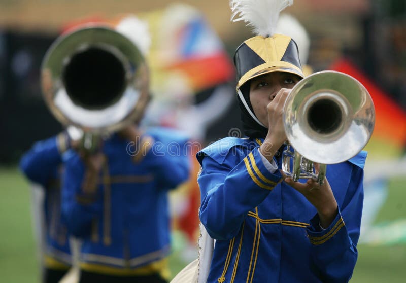Marching band editorial stock photo. Image of group, java - 35369493