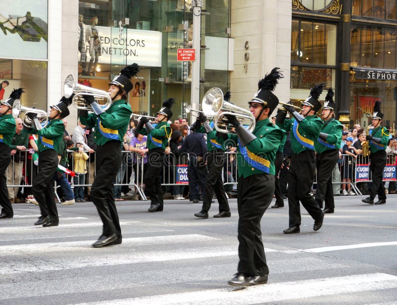 Marching Band on Parade. editorial photo. Image of singers - 16546531