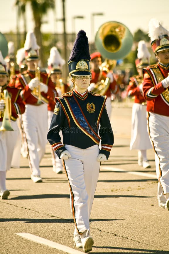 Marching Band in Parade editorial stock image. Image of arizona - 4528509