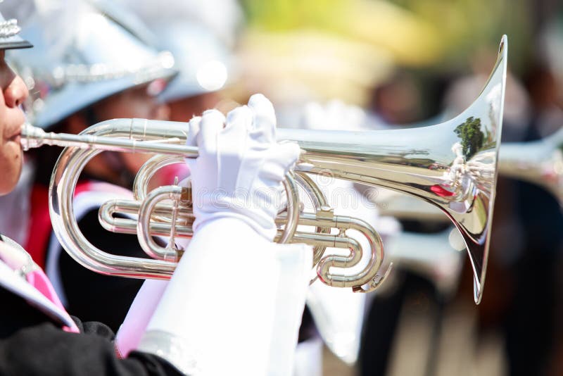 Marching Band, stock image. Image of brass, music, uniform - 41001939