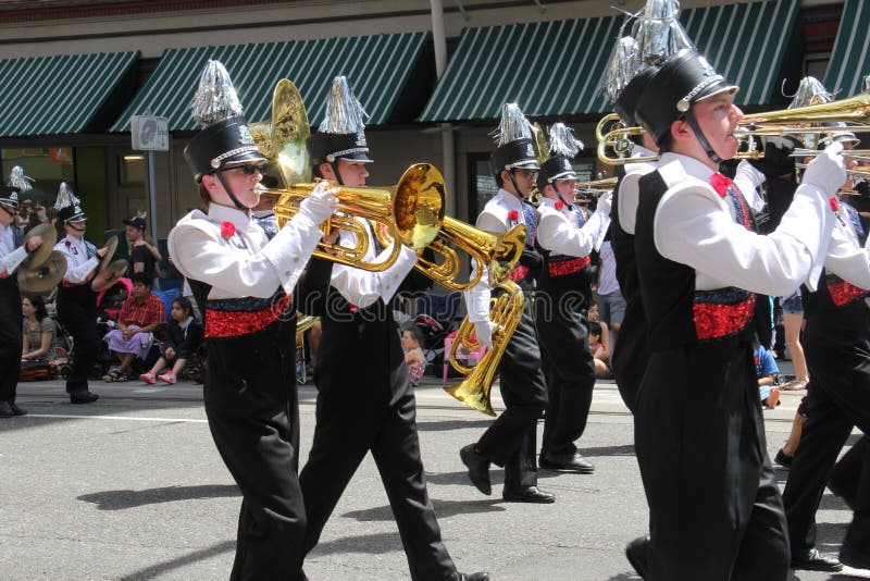 Marching band editorial photography. Image of band, parade - 55082097