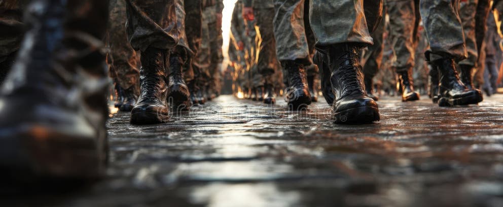 The Marching Soldiers Showcase Precision and Unity in Military Parade ...
