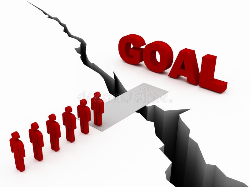 Chasing goal stock illustration. Illustration of objective - 24477341