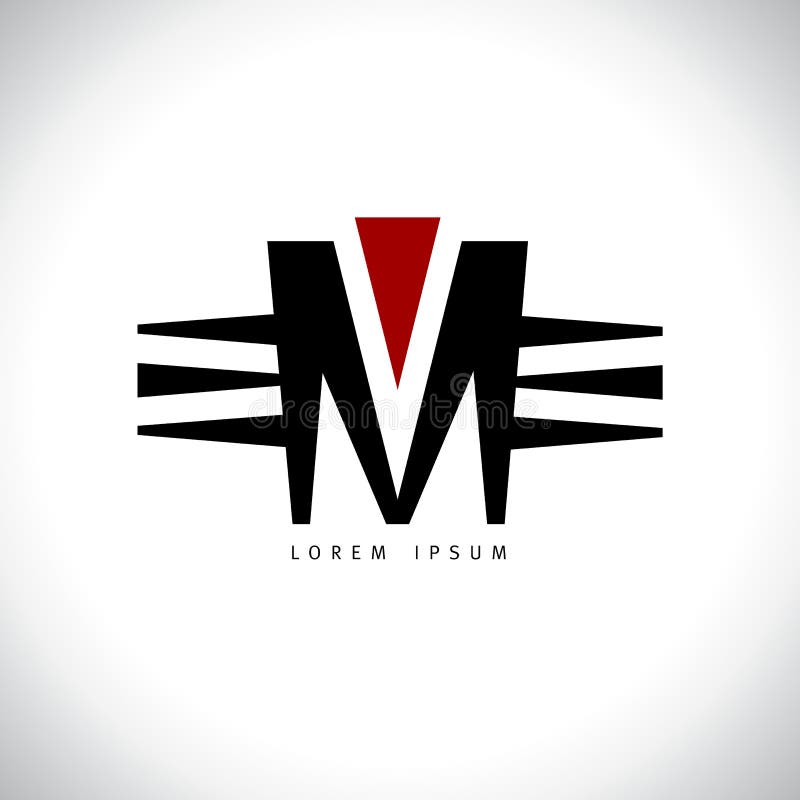 Marchio della lettera m illustrazione vettoriale. Illustrazione di modo ...