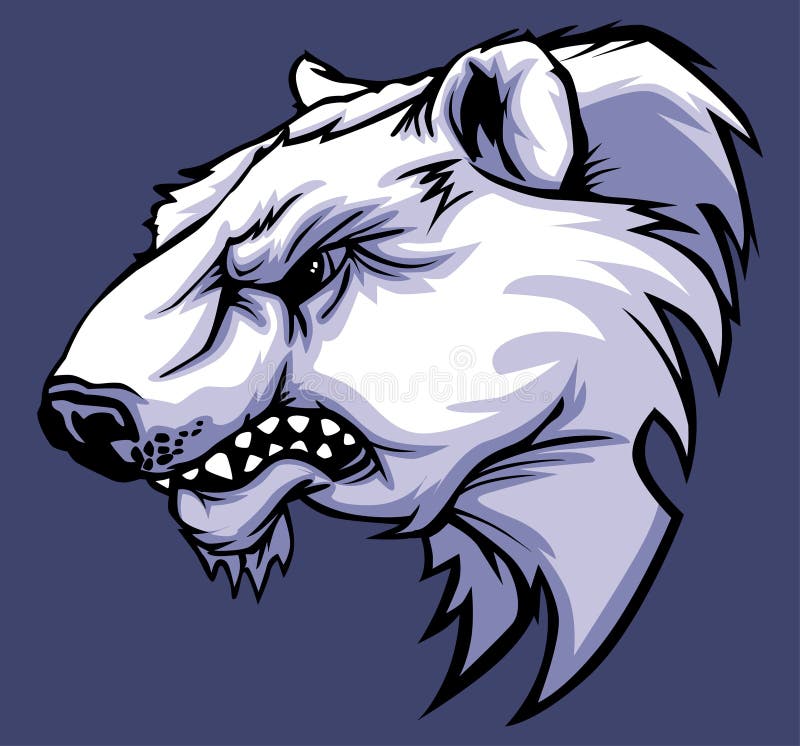 Logo Mascotte Orso Polare illustrazione vettoriale. Illustrazione di ...