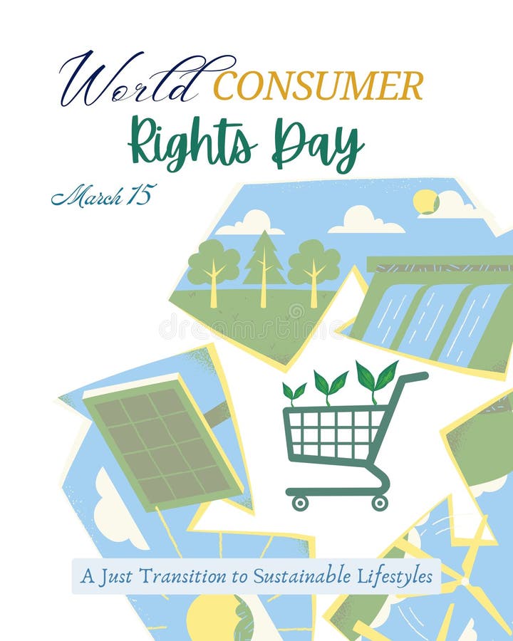 World Consumer Rights Day Social Media Poster and Campaign. Stock ...